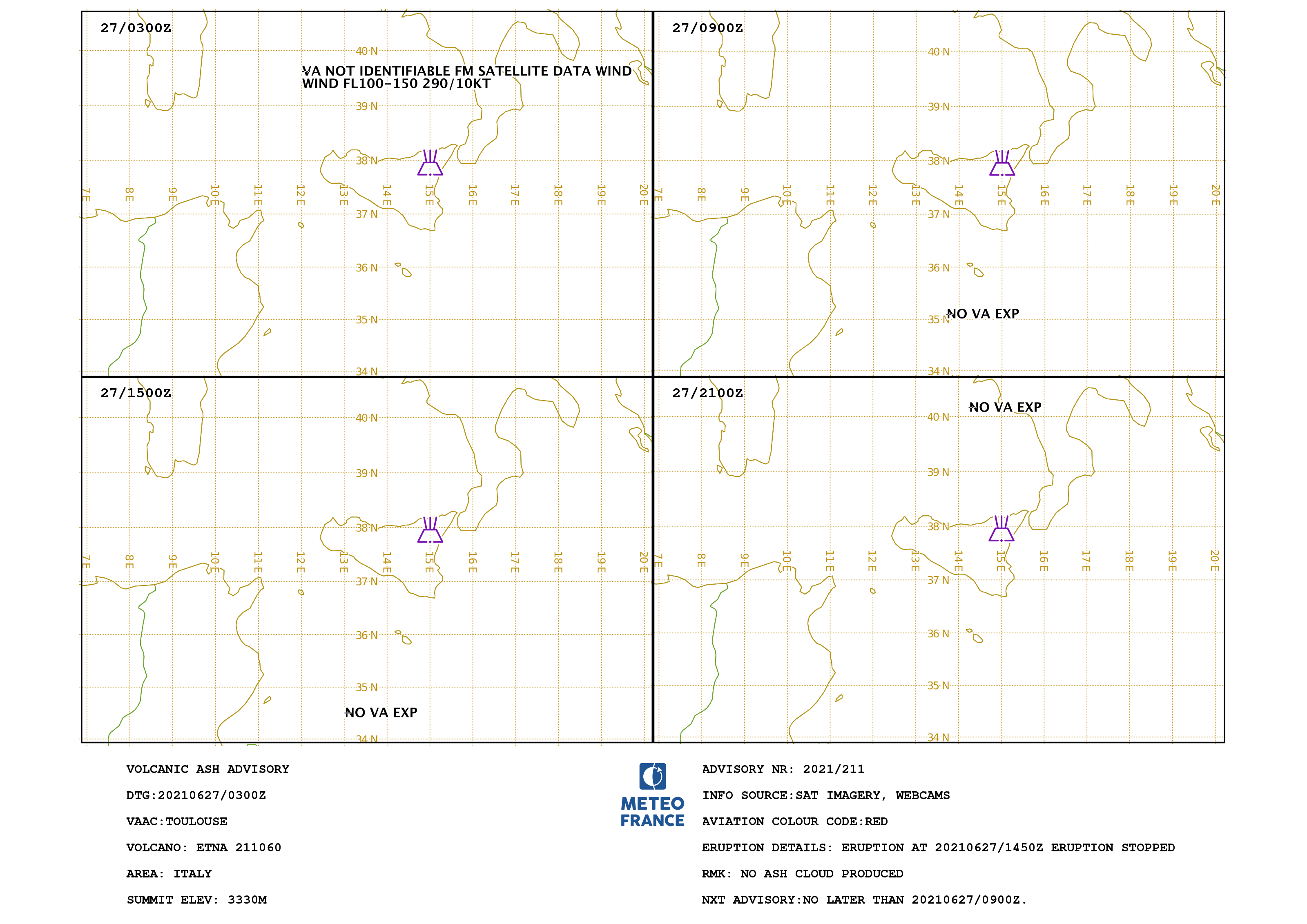 ETNA - 2021-06-27 03:00 utc · VAAC Toulouse